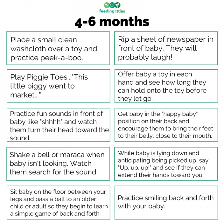 Easy Ways to Play With Your Baby – FREE PRINTABLE – Feeding Littles